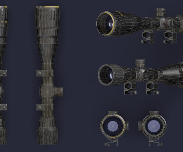 ArtStation - Sniper scope | Game Assets