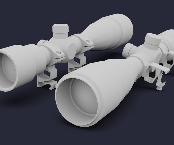 ArtStation - Sniper scope | Game Assets