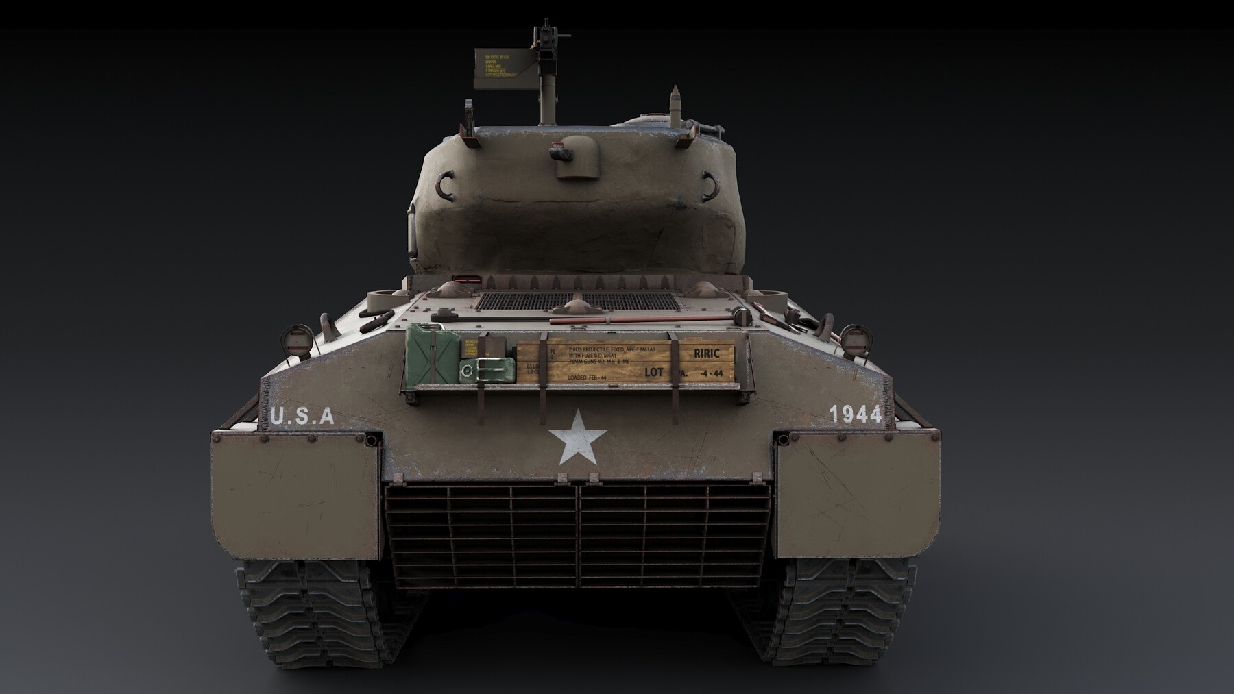 ArtStation - Tank M4A2 76W | Game Assets
