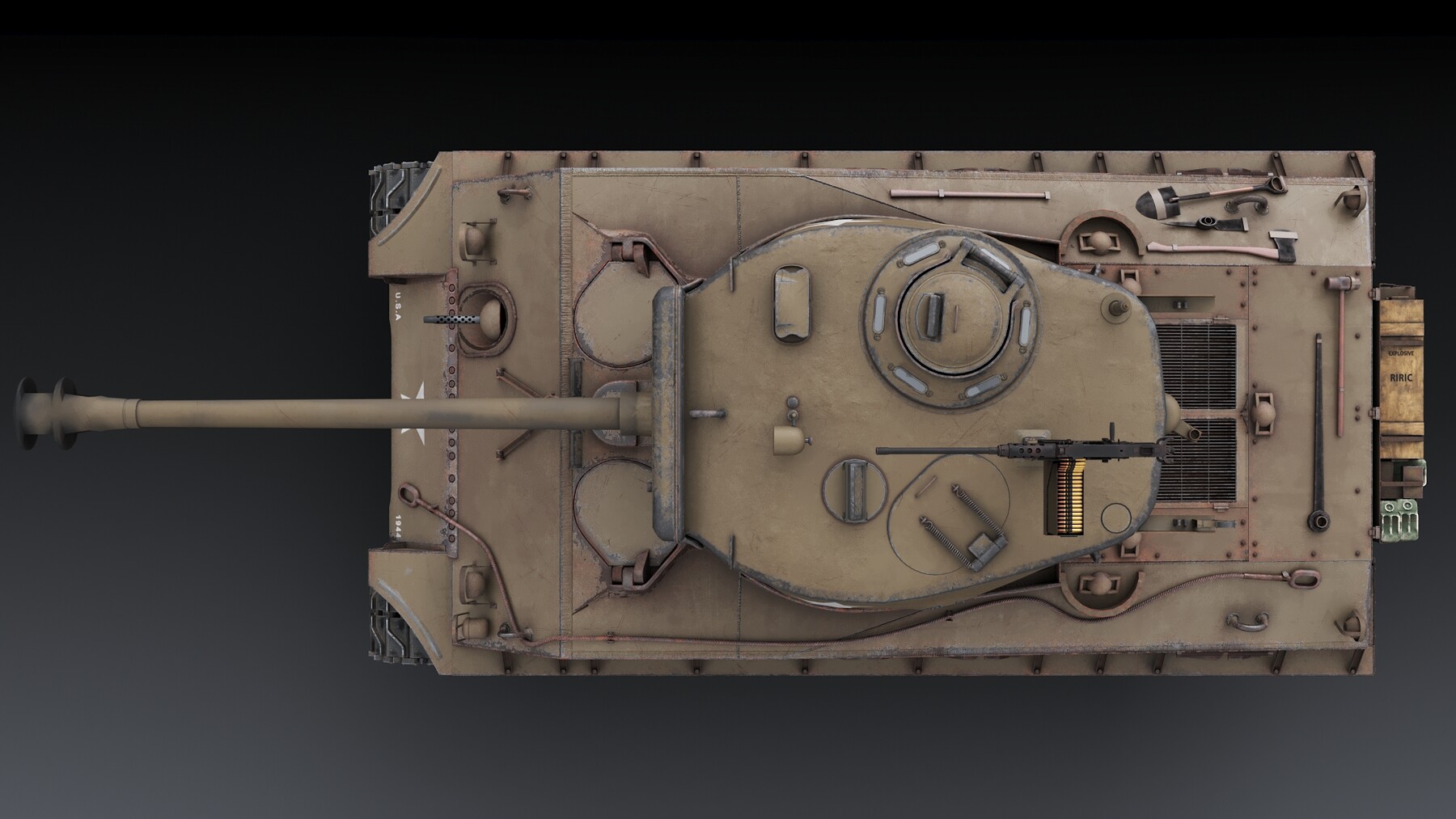 ArtStation - Tank M4A2 76W | Game Assets