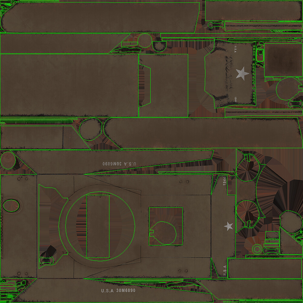 ArtStation - Tank M4A2 76W | Game Assets