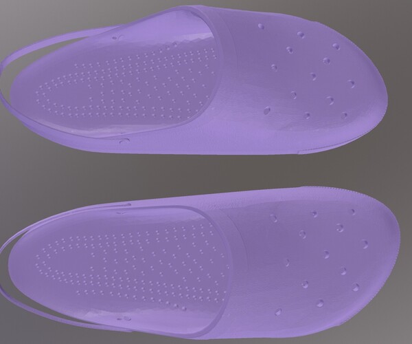ArtStation - CROCS SLIPPER-SHOES low-poly PBR | Game Assets
