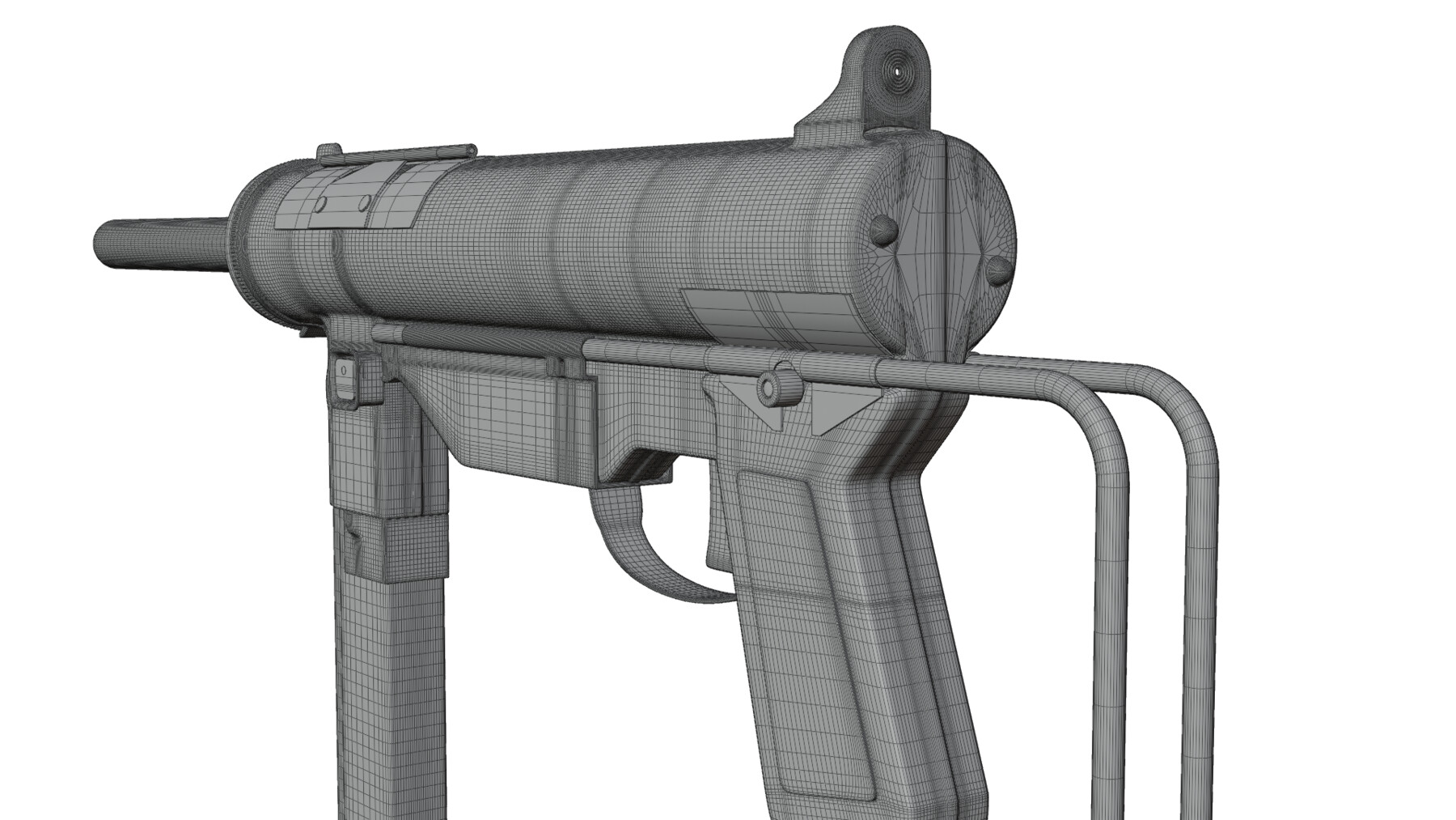 ArtStation - M3 Submachine Gun 3d Model | Resources
