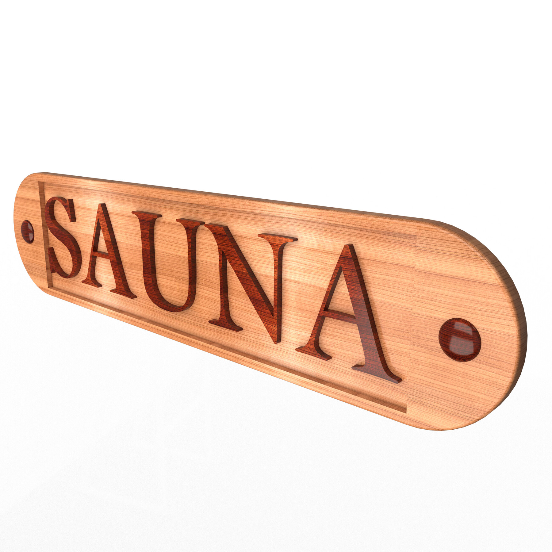 ArtStation - Wooden Sauna Sign | Resources