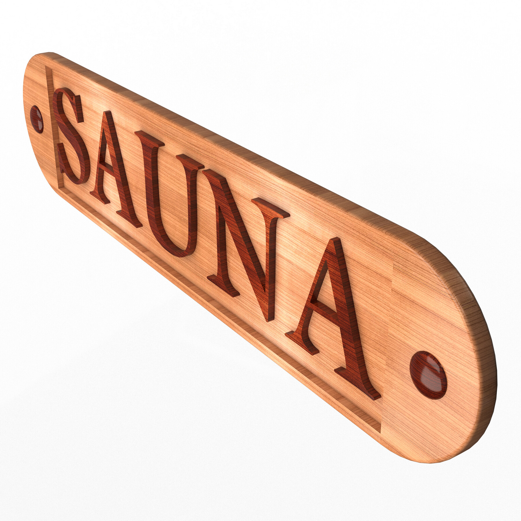 ArtStation - Wooden Sauna Sign | Resources