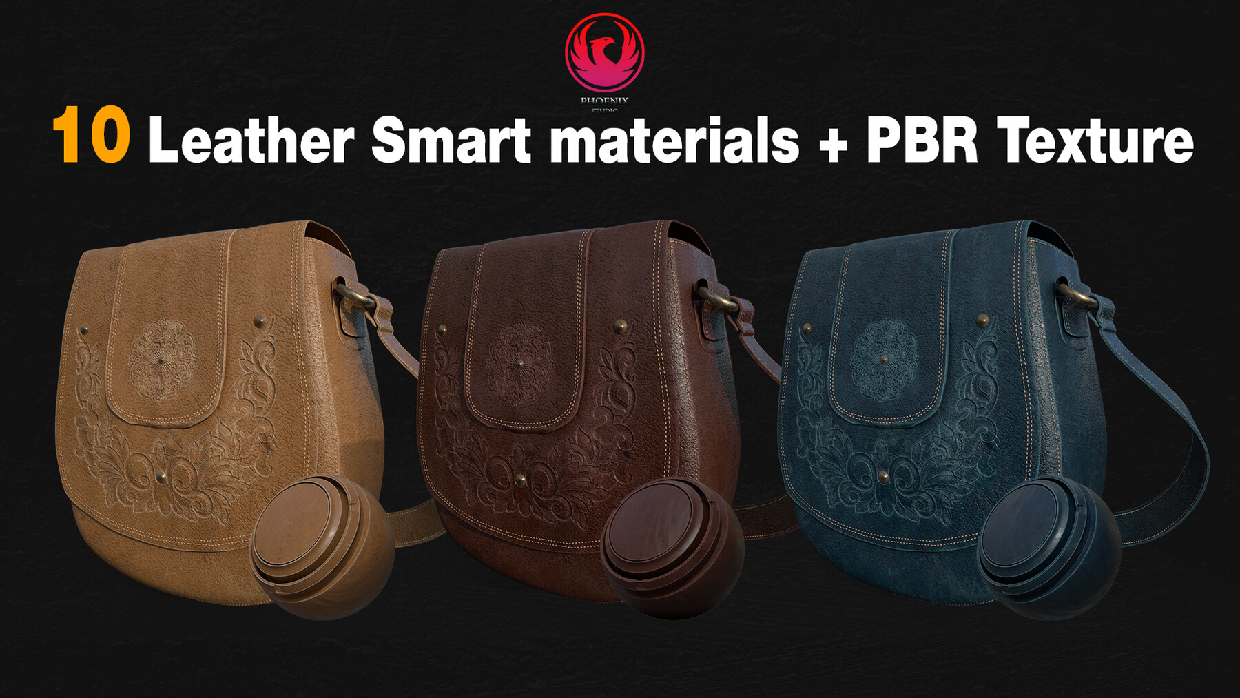 ArtStation - 10 High Quality Leather Smart Materials+ 4k PBR Texture ...