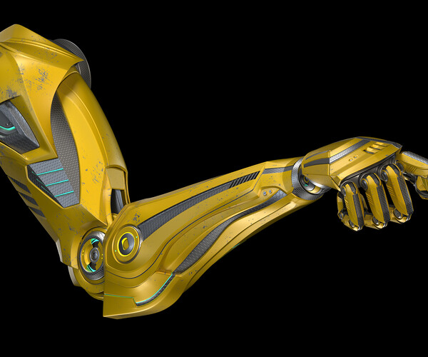 ArtStation - ROBOT MECH ARM - RIGGED 3D model | Resources