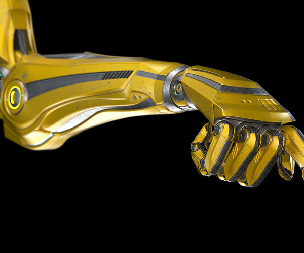 ArtStation - ROBOT MECH ARM - RIGGED 3D model | Resources