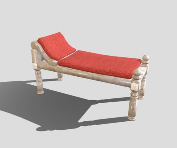 ArtStation - Roman couch - lectus cubicularis | Game Assets