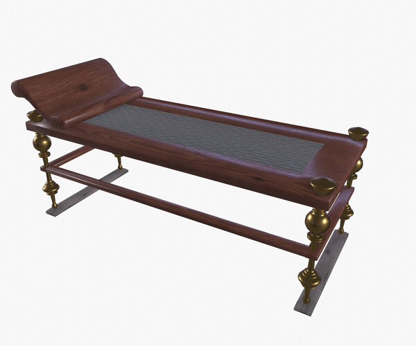 ArtStation - Roman couch - lectus tricliniaris | Game Assets