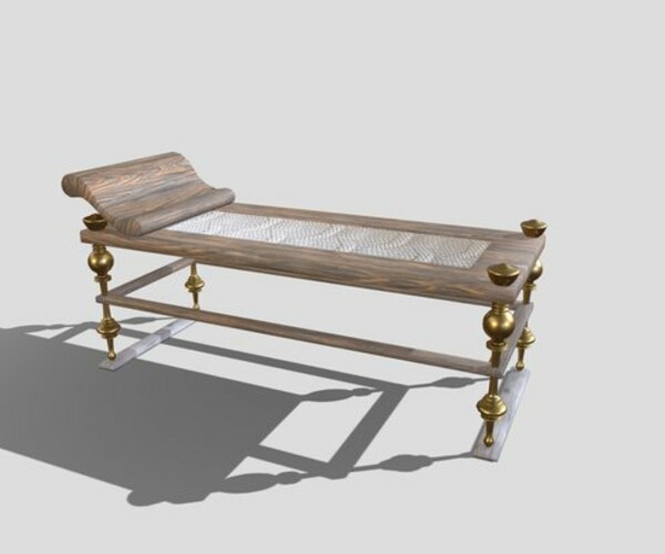 ArtStation - Roman couch - lectus tricliniaris | Game Assets