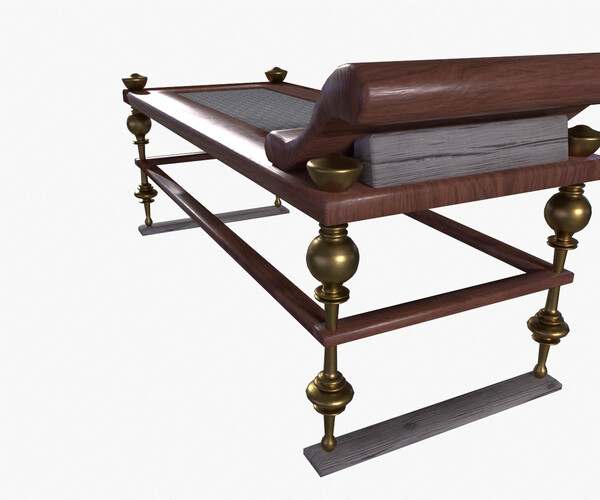 ArtStation - Roman couch - lectus tricliniaris | Game Assets