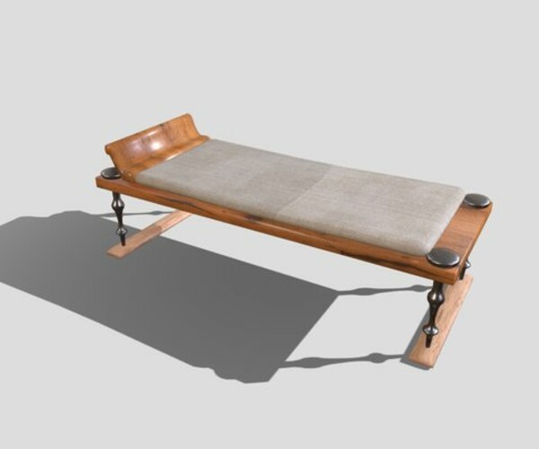 ArtStation - Roman couch - lectus cubicularis servorum | Game Assets