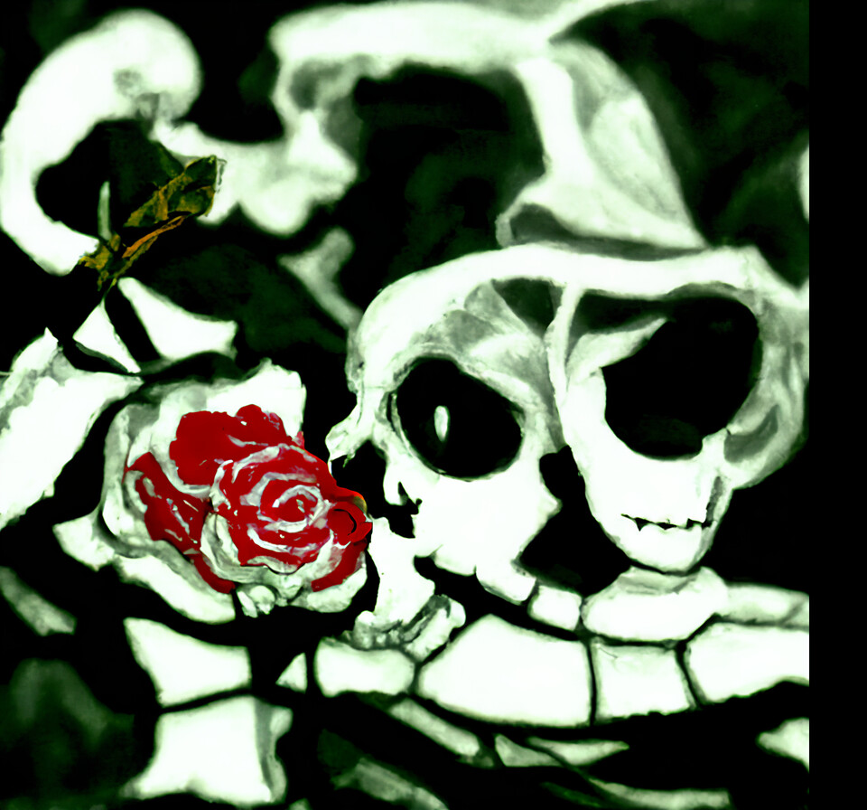 ArtStation - Skeleton and a rose | Artworks