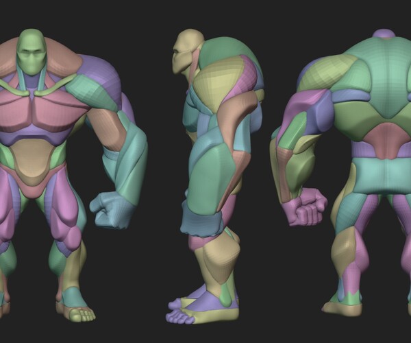 ArtStation - Super Hero Anatomy Blockout V2 | Resources