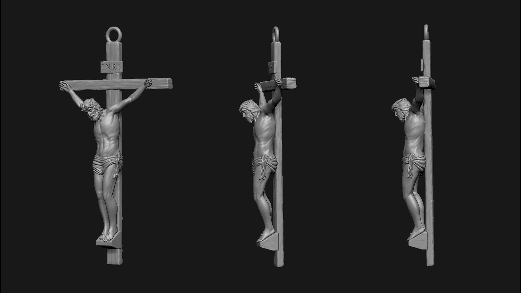 ArtStation - Jesus Cross Pendant 3d print model | Game Assets