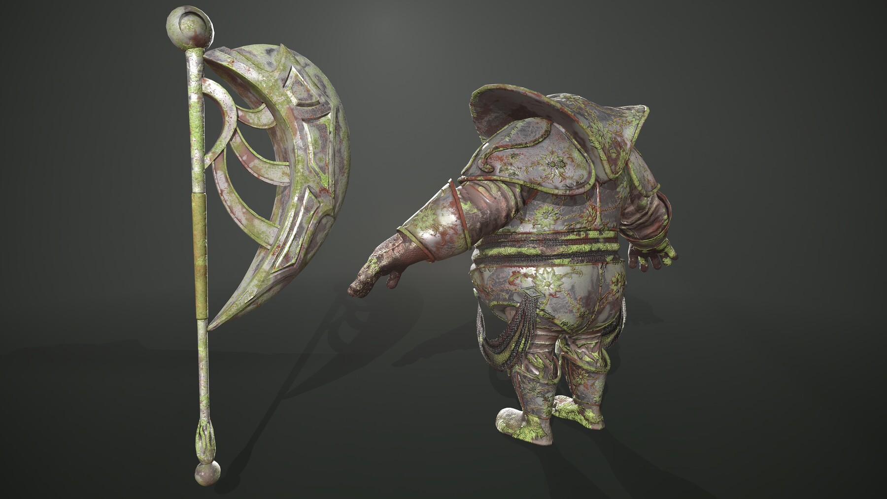 ArtStation - Swamp Guardian Low-poly 3D model | Game Assets