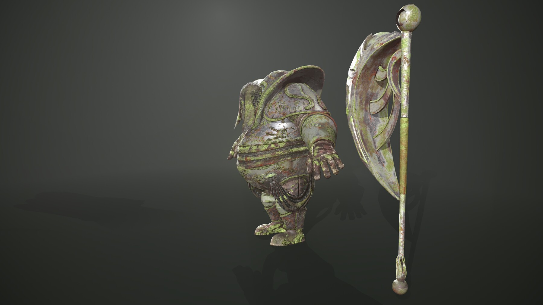 ArtStation - Swamp Guardian Low-poly 3D model | Game Assets