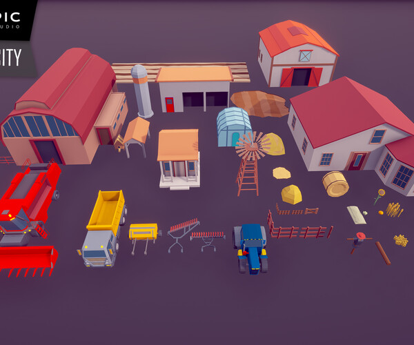 ArtStation - POLYGON - Megapolis City Pack (Unity, UE4) | Game Assets