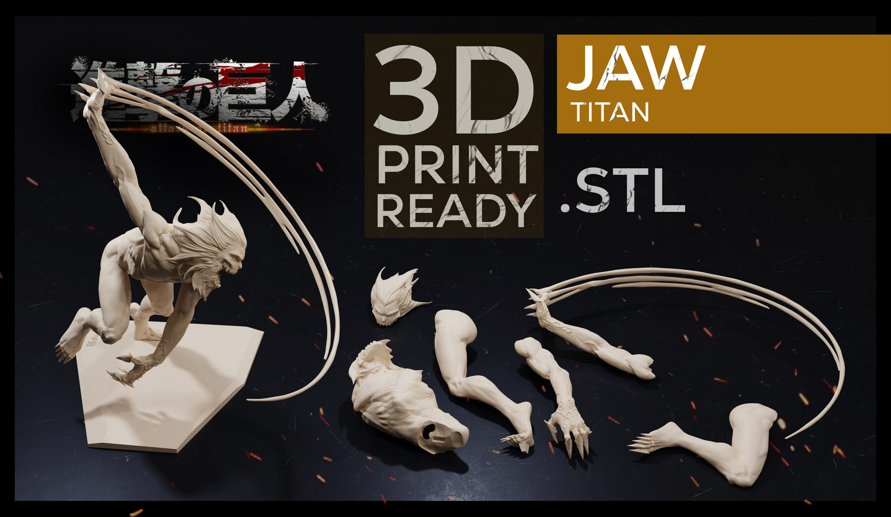 Gianluca Rolli ☀️ - Jaw Titan STL for 3D Print