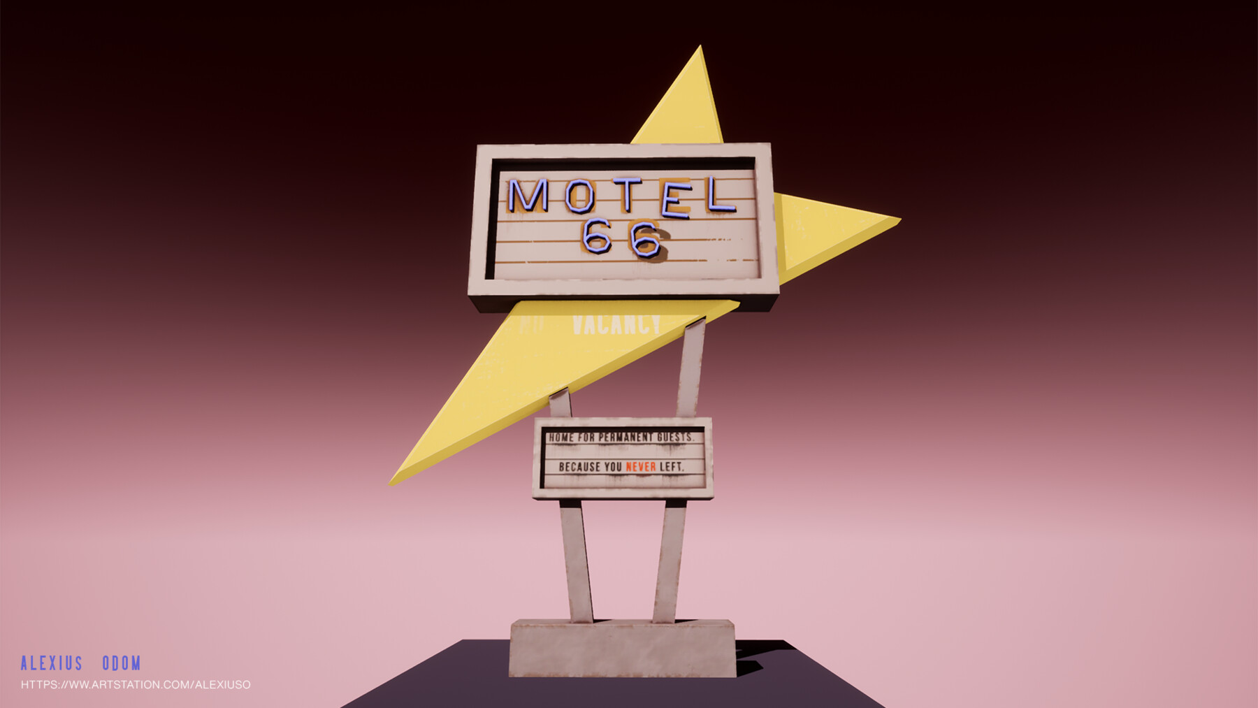 ArtStation - Haunted Motel Asset Pack | Low Poly | Game Assets