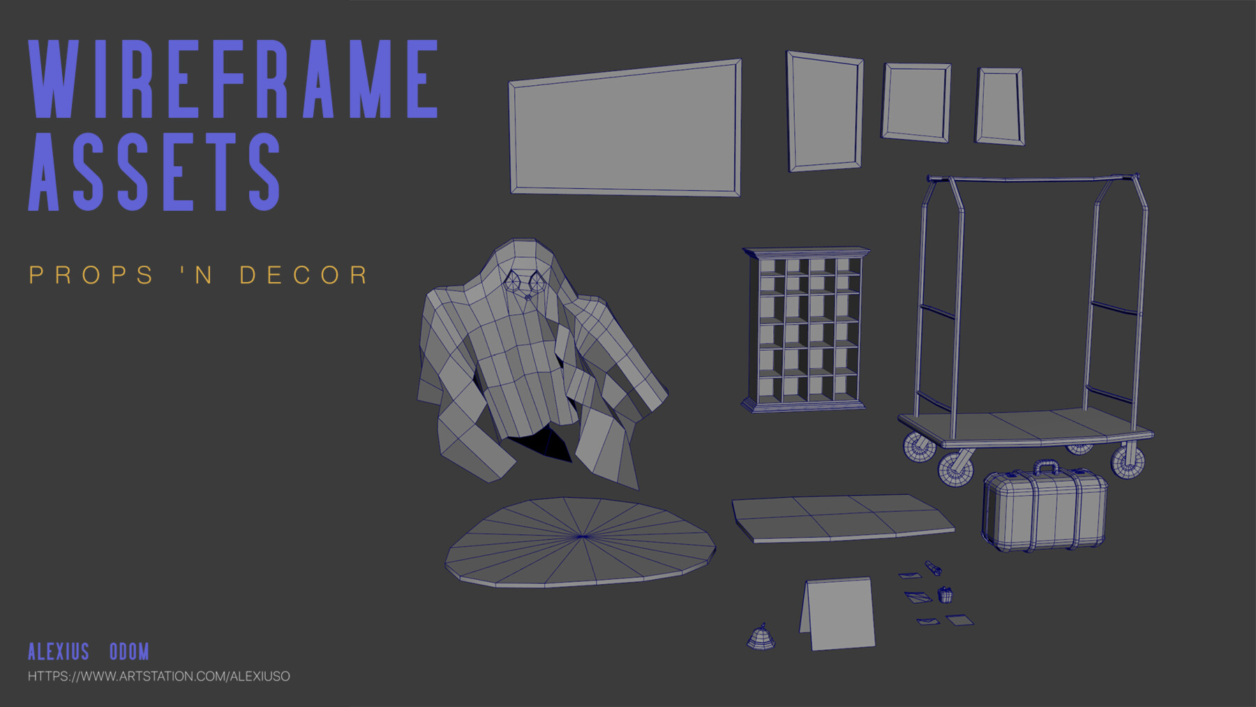 ArtStation - Haunted Motel Asset Pack | Low Poly | Game Assets