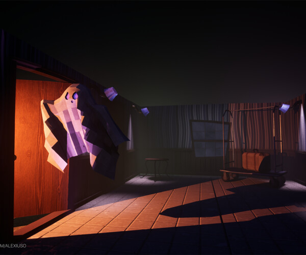 ArtStation - Haunted Motel Asset Pack | Low Poly | Game Assets