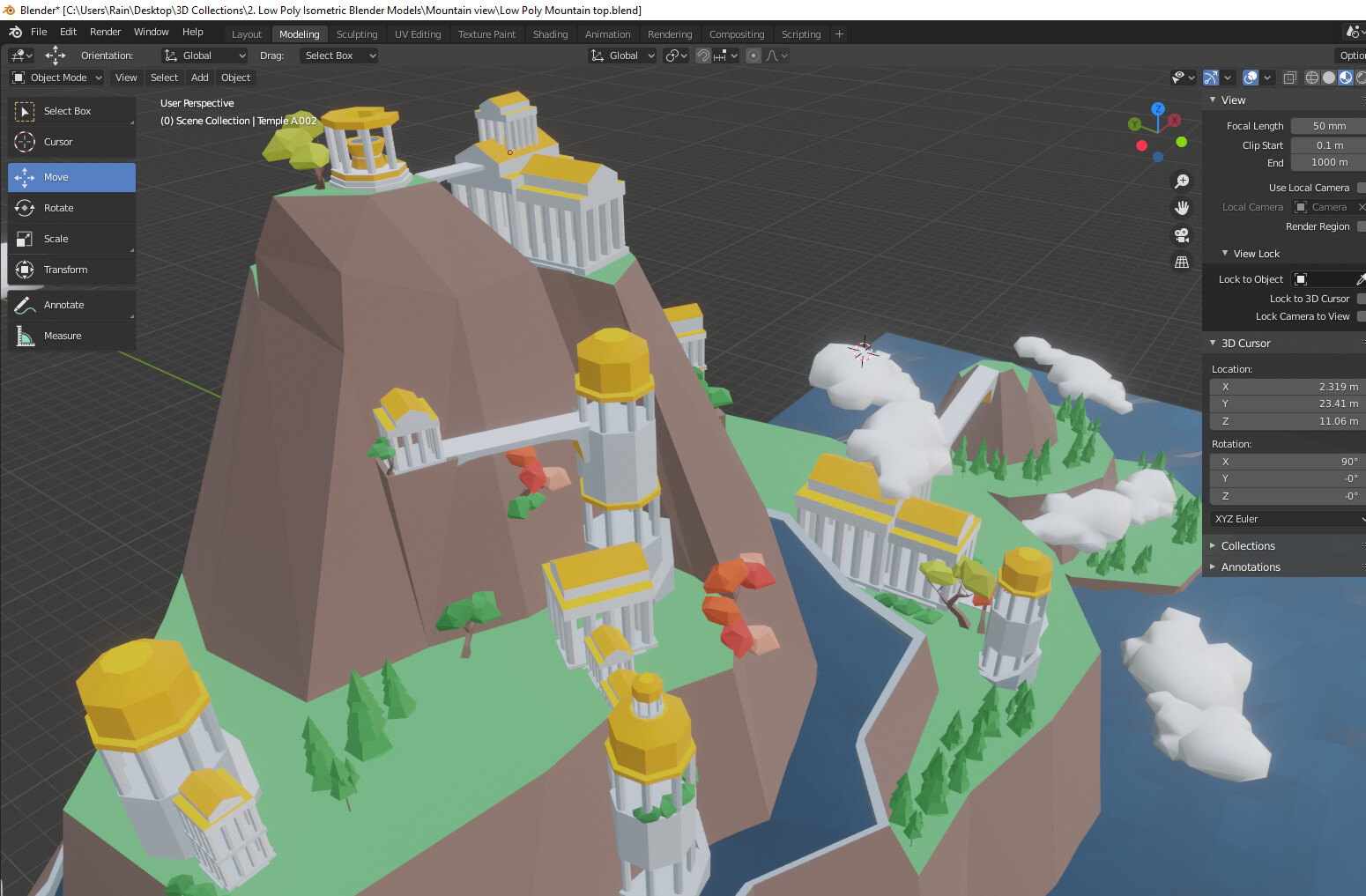 ArtStation - Mount Olympus scenic view | Game Assets