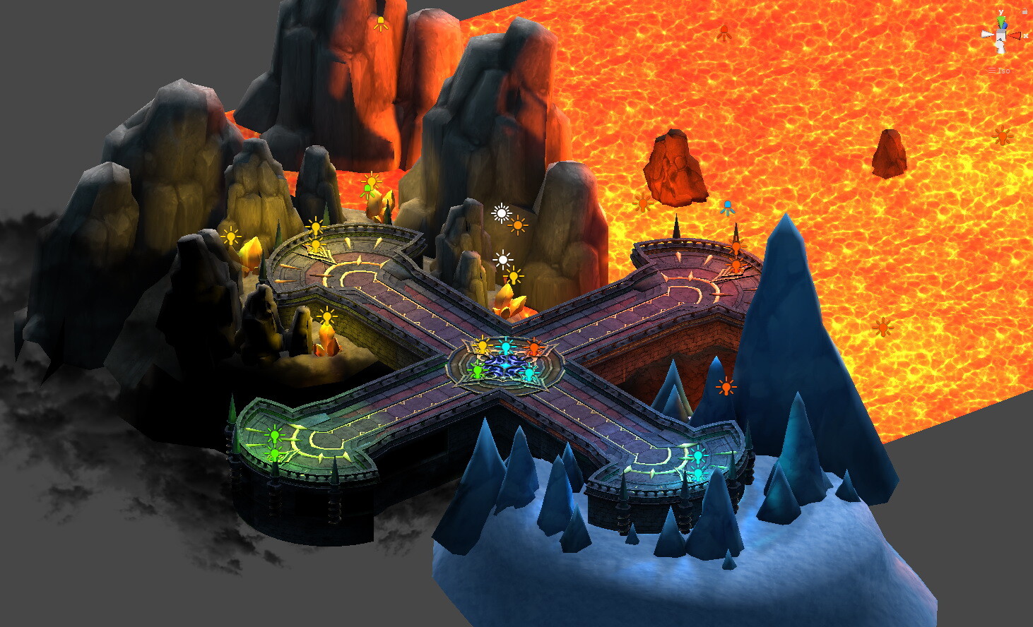 ArtStation - Fantasy Chess RPG Environment - Dungeon of Elements | Game ...