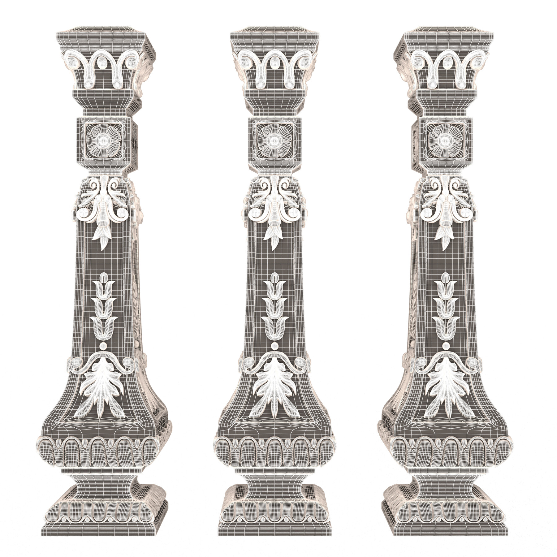 ArtStation - Classic Baluster 07 | Resources