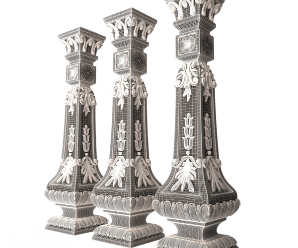 ArtStation - Classic Baluster 07 | Resources