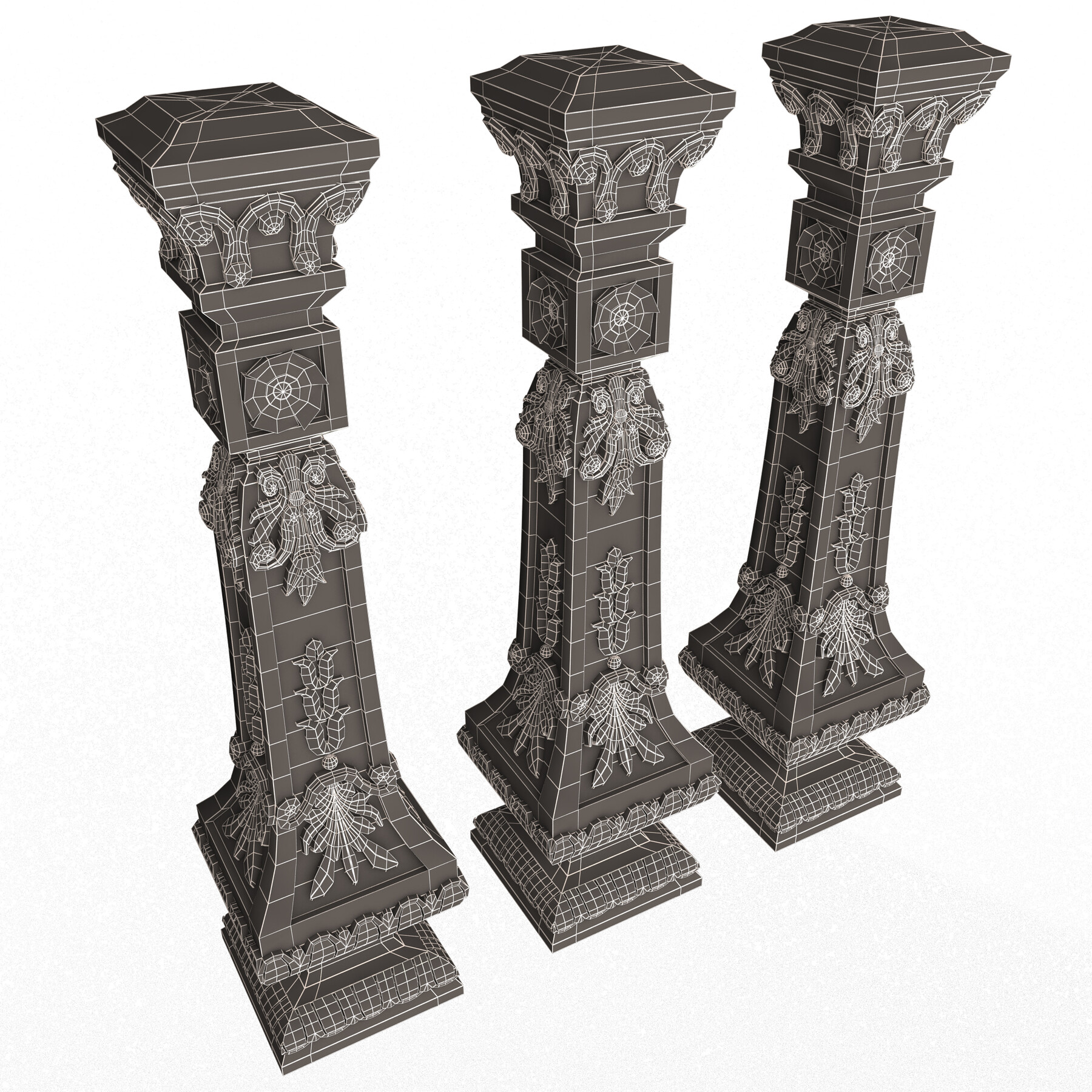 ArtStation - Classic Baluster 07 | Resources