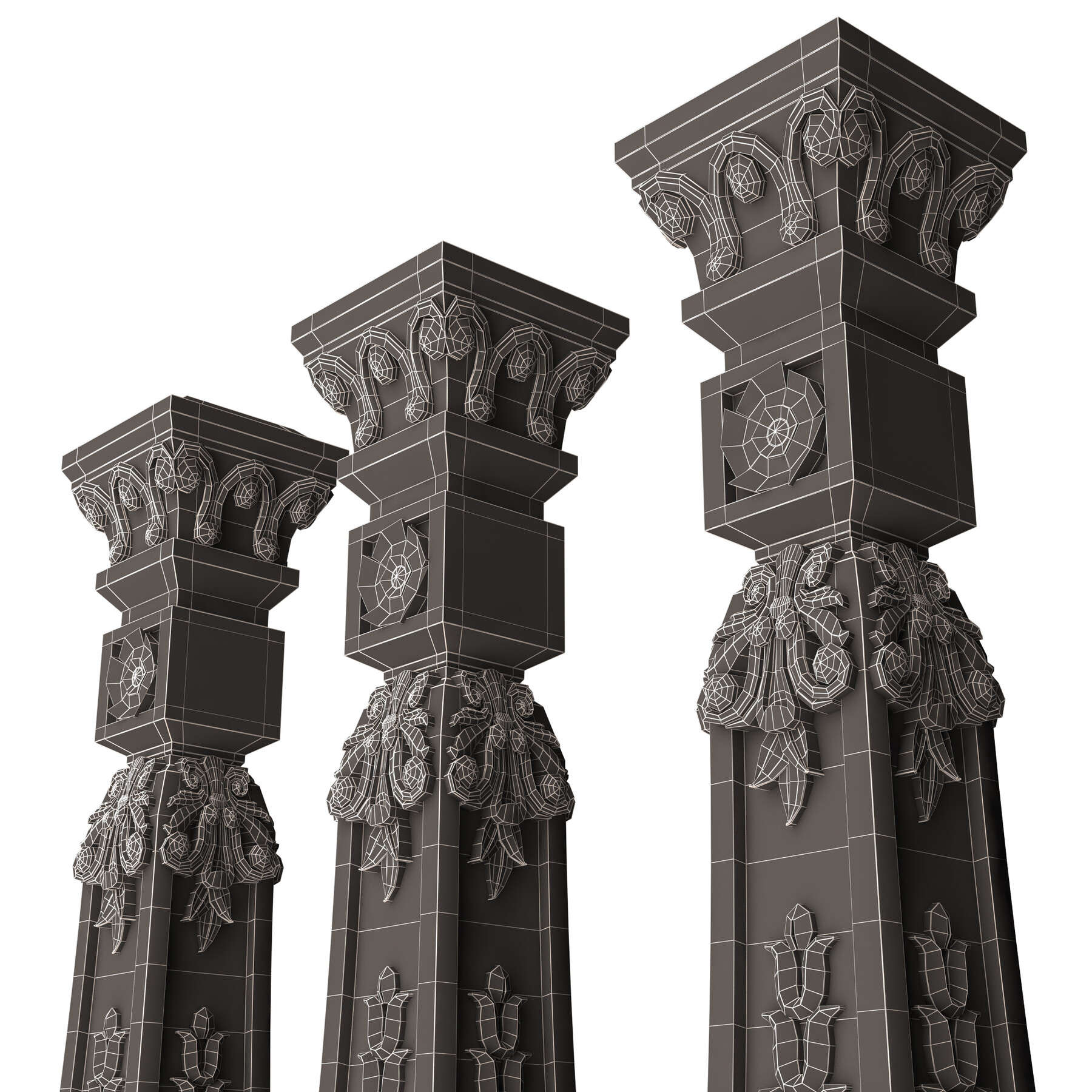 ArtStation - Classic Baluster 07 | Resources