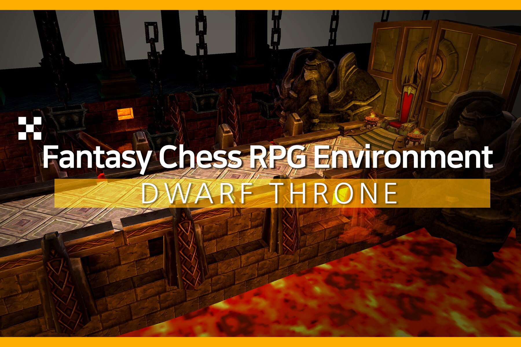ArtStation - Fantasy Chess RPG Environment - Dwarf Throne | Game Assets