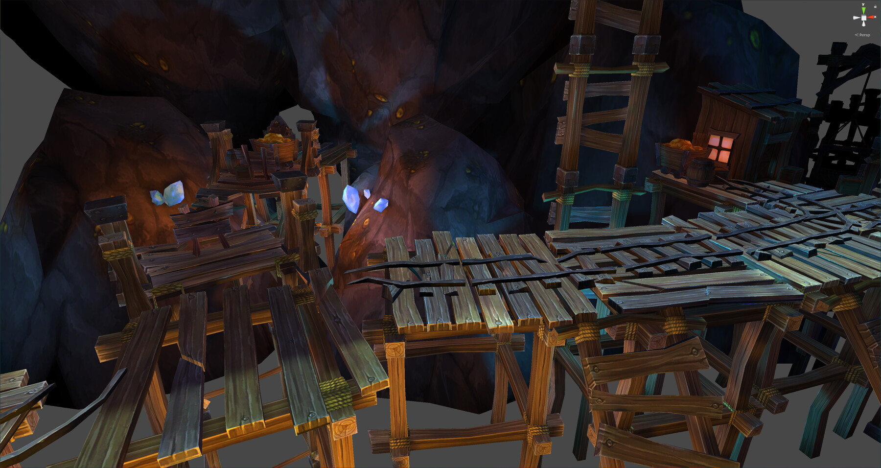 ArtStation - Fantasy Chess RPG Environment - Mining Dungeon | Game Assets