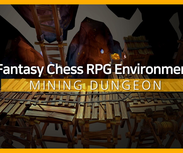 ArtStation - Fantasy Chess RPG Environment - Mining Dungeon | Game Assets