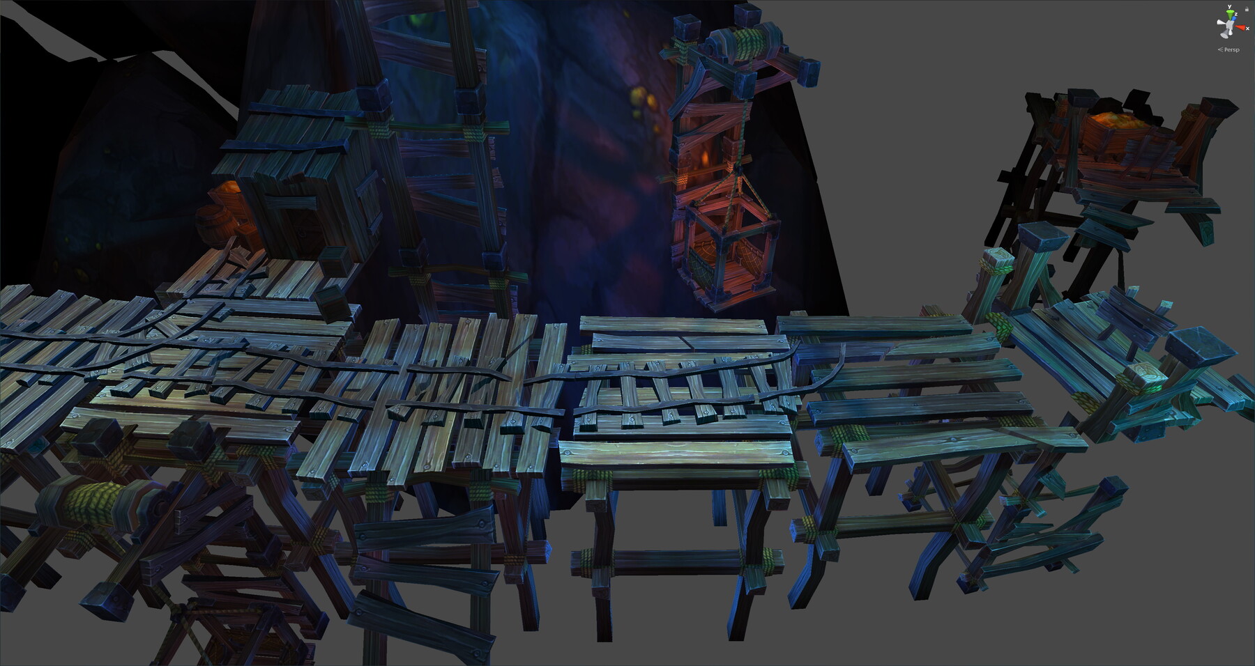 ArtStation - Fantasy Chess RPG Environment - Mining Dungeon | Game Assets