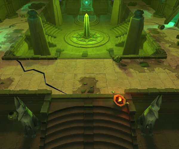 ArtStation - Fantasy Chess RPG Environment - Pyramid Dungeon | Game Assets