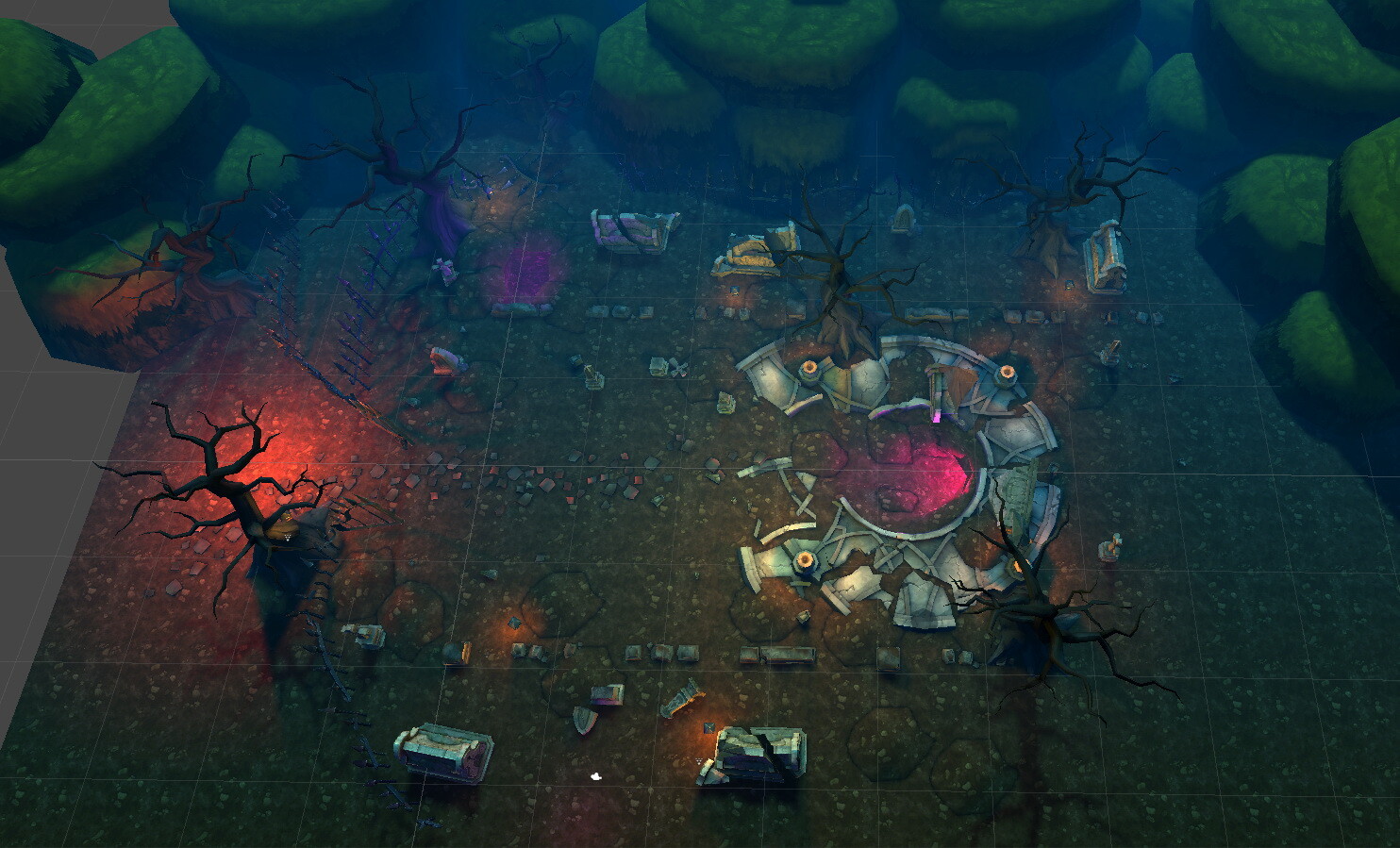 ArtStation - Fantasy Chess RPG Environment - Spooky Cemetery | Game Assets