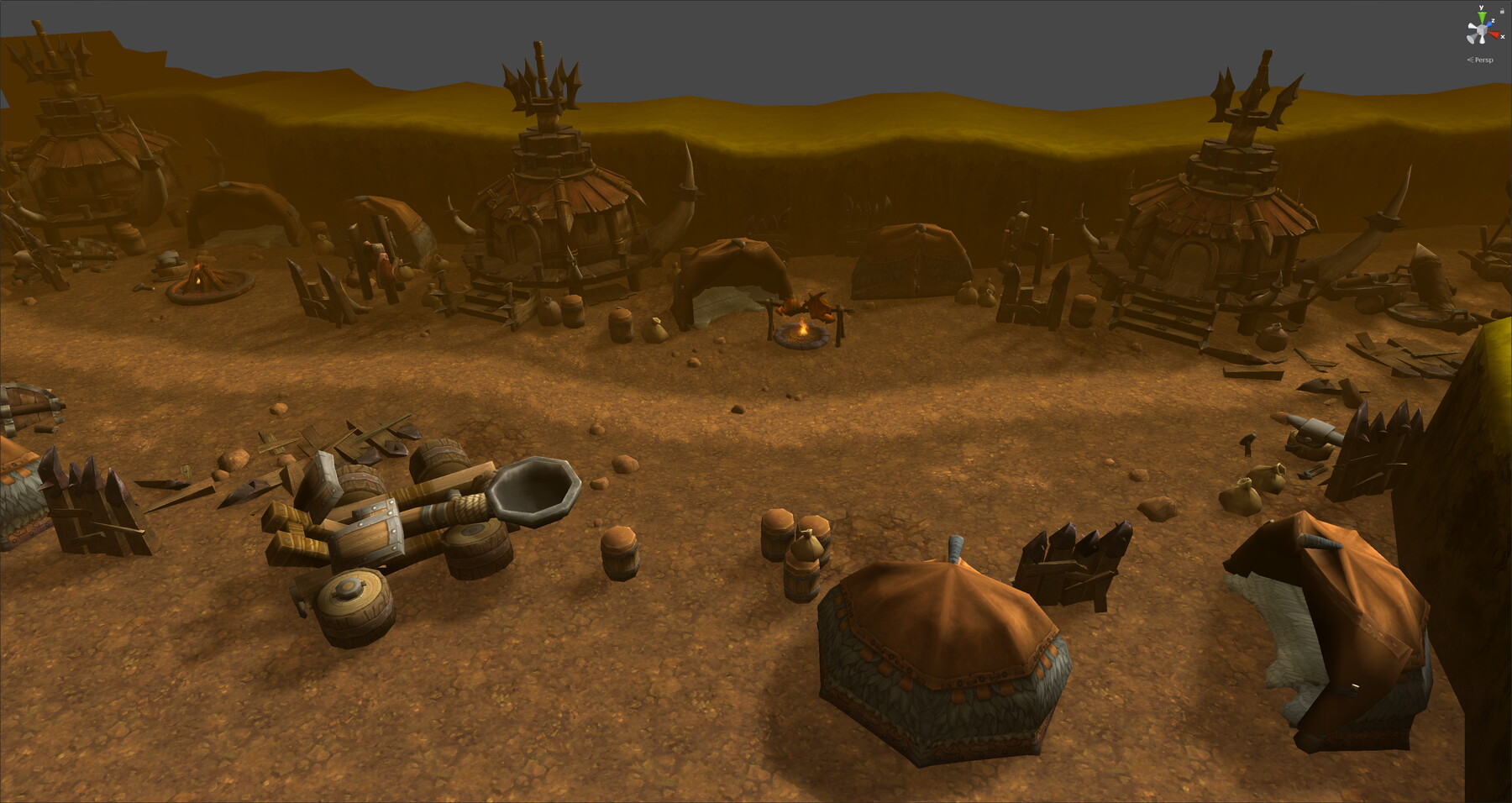 ArtStation - Fantasy Chess RPG Environment - War Camp | Game Assets