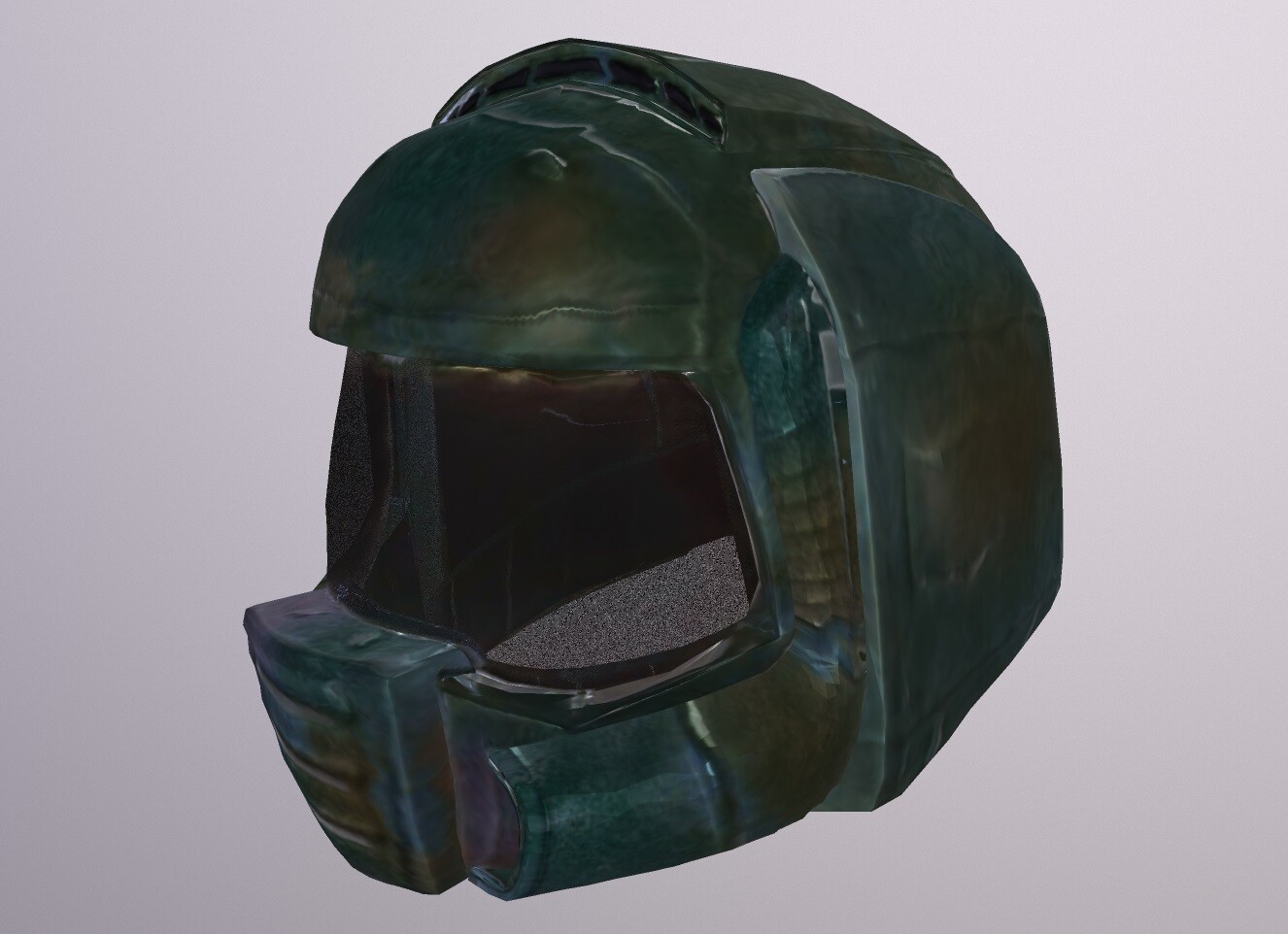 ArtStation - DOOMGUY HELMET low-poly PBR | Game Assets