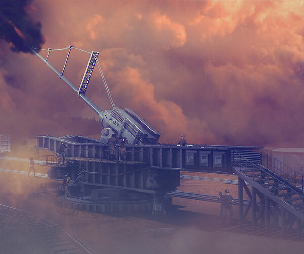 ArtStation - PARIS GUN 1918 | Resources