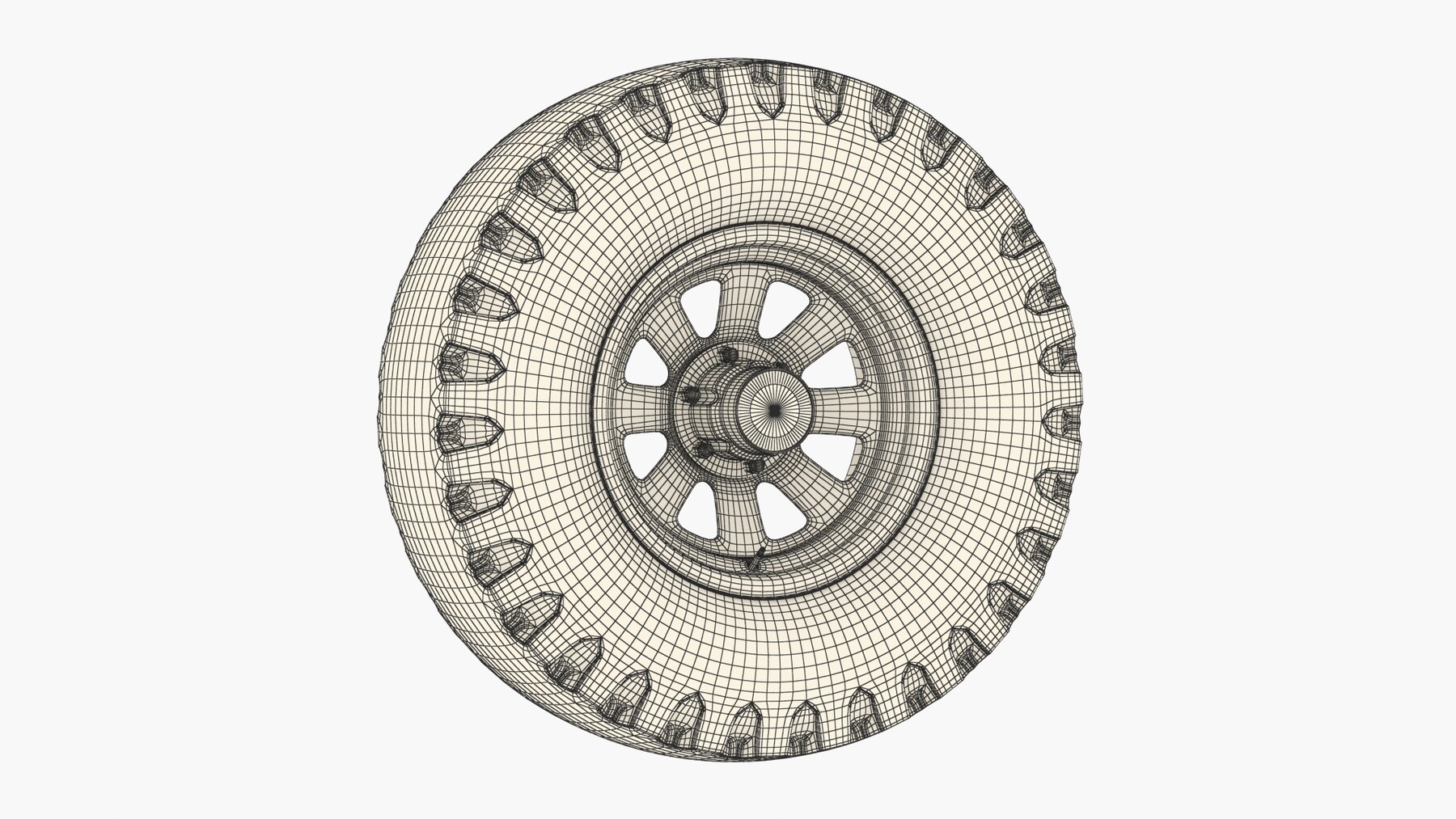 ArtStation - OFF ROAD WHEEL AND TIRE 12 | Game Assets