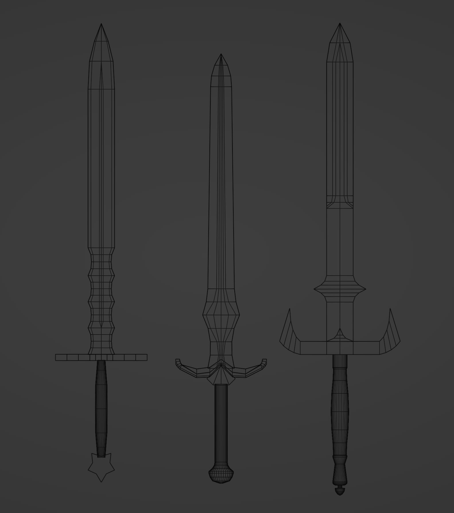 ArtStation - BASE MESH SWORD GAME READY | Resources