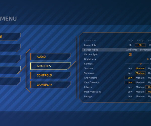 ArtStation - Tech UI - Simple | Game Assets
