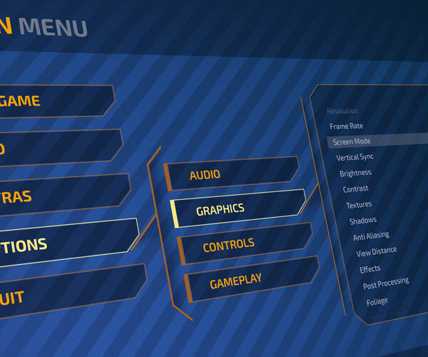 ArtStation - Tech UI - Simple | Game Assets