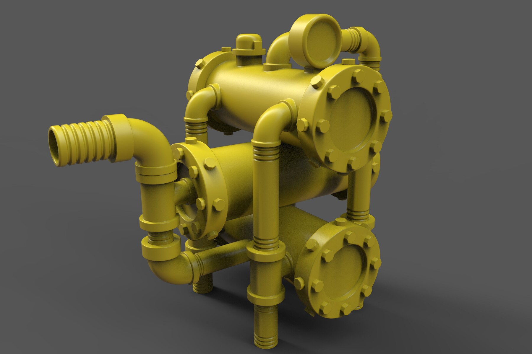 ArtStation - Vintage Water Pump Texturing Tutorial+Asset | Tutorials