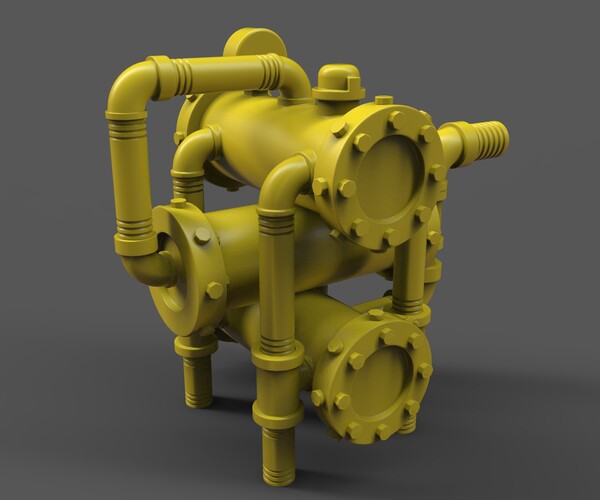 ArtStation - Vintage Water Pump Texturing Tutorial+Asset | Tutorials