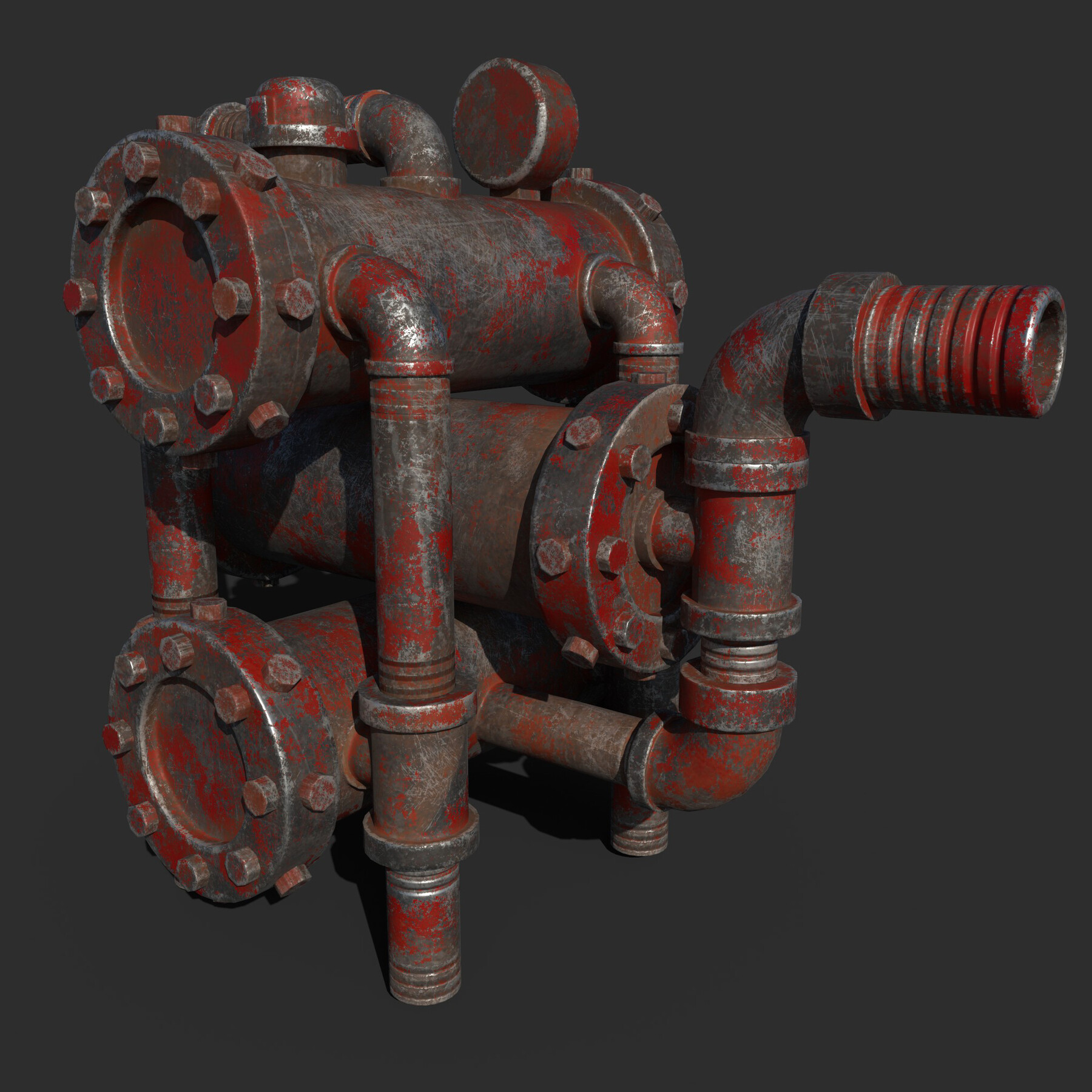ArtStation - Vintage Water Pump Texturing Tutorial+Asset | Tutorials