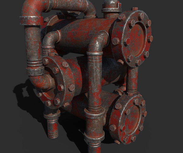 ArtStation - Vintage Water Pump Texturing Tutorial+Asset | Tutorials